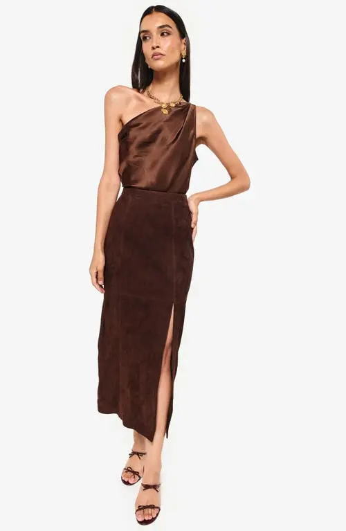 Cami Nyc Idris Suede Midi Skirt