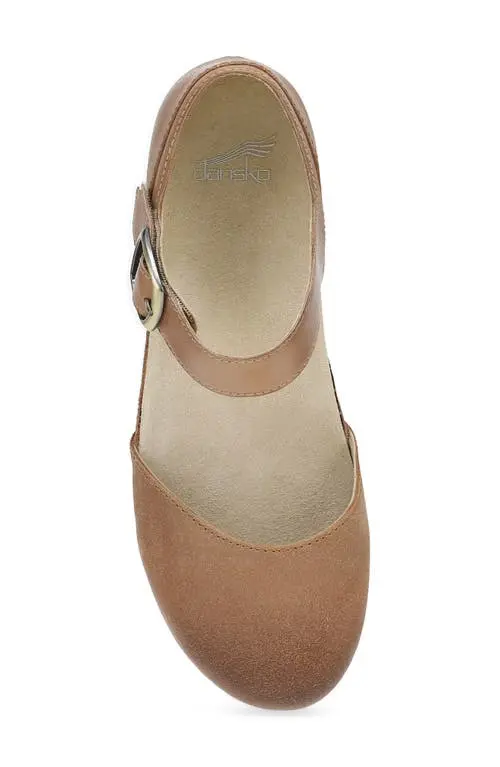 Dansko Mae Ankle Strap Clog - Tan