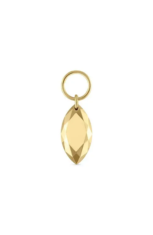 MARIA TASH Faceted Marquise Charm - Yellow Gold