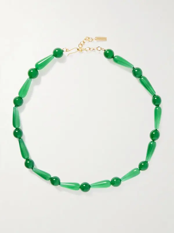 Completedworks The Depths Of Time Chalcedony Necklace - Green