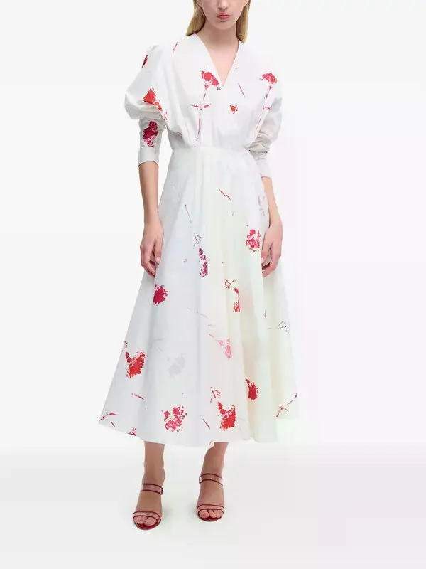 Alejandra Alonso Rojas Cotton Wrap Dress
