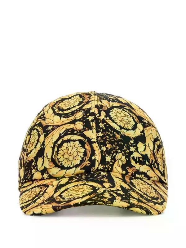 Versace Barocco-print Baseball Cap - Black