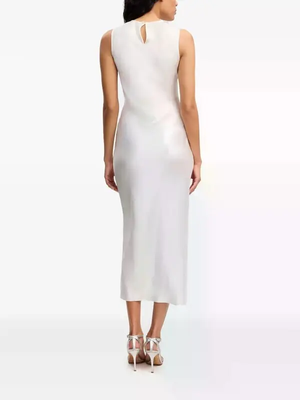 Alejandra Alonso Rojas Cut-out Midi Dress - Neutrals