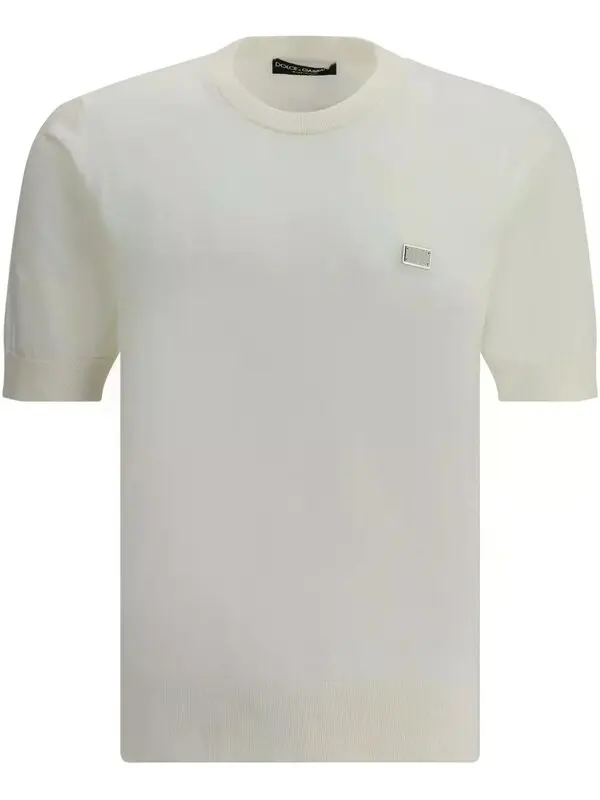 Dolce & Gabbana Logo-plaque T-shirt - White