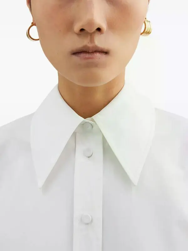 JIL SANDER Tie-detailed Shirt - White
