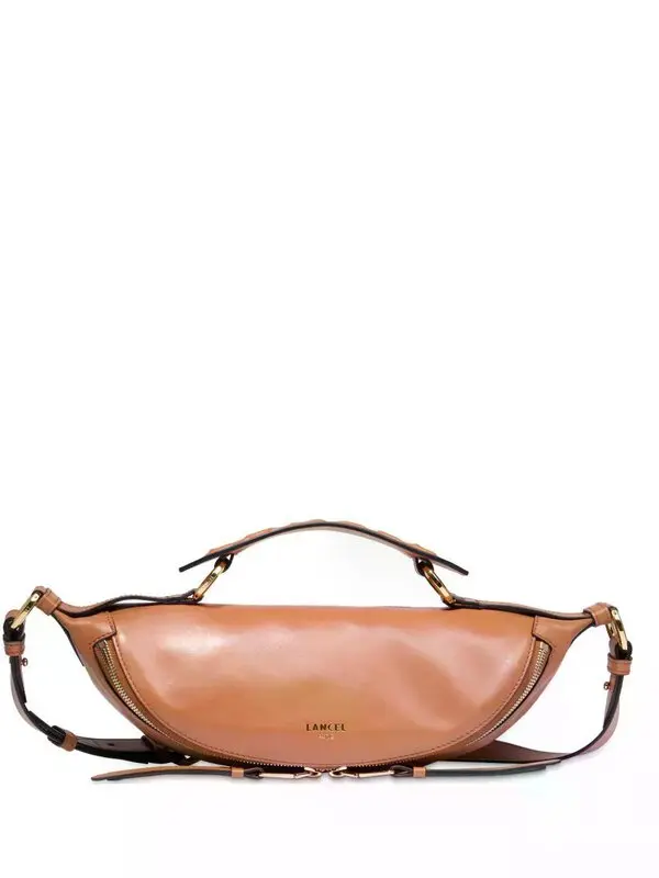 LANCEL Origami Zip Crossbody Bag - Brown