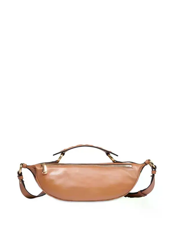 LANCEL Origami Zip Crossbody Bag - Brown