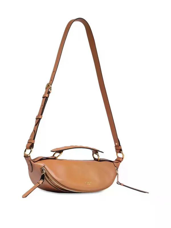LANCEL Origami Zip Crossbody Bag - Brown