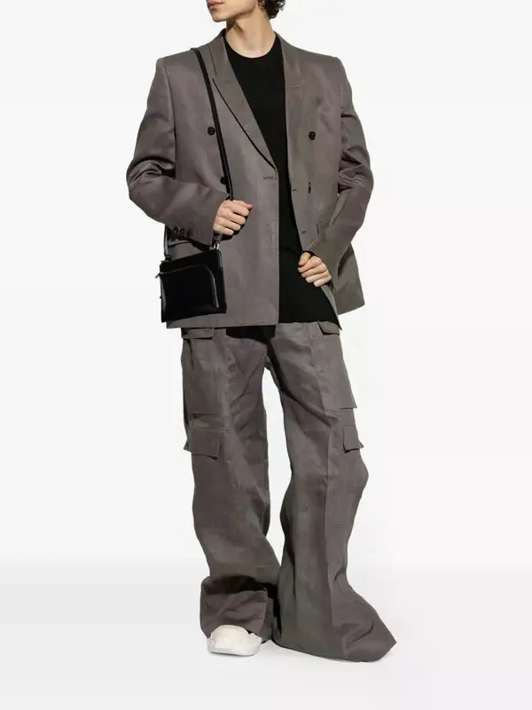 Rick Owens Double-breasted Linen Blazer
