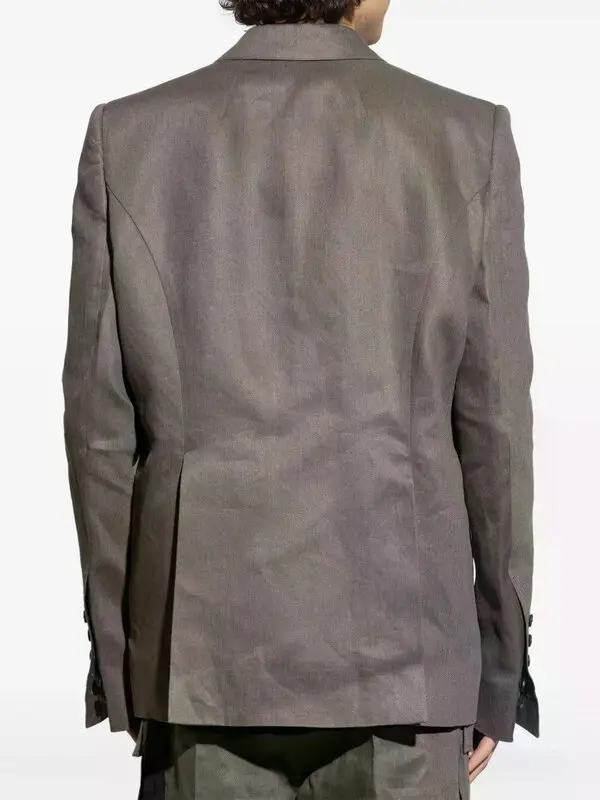 Rick Owens Double-breasted Linen Blazer