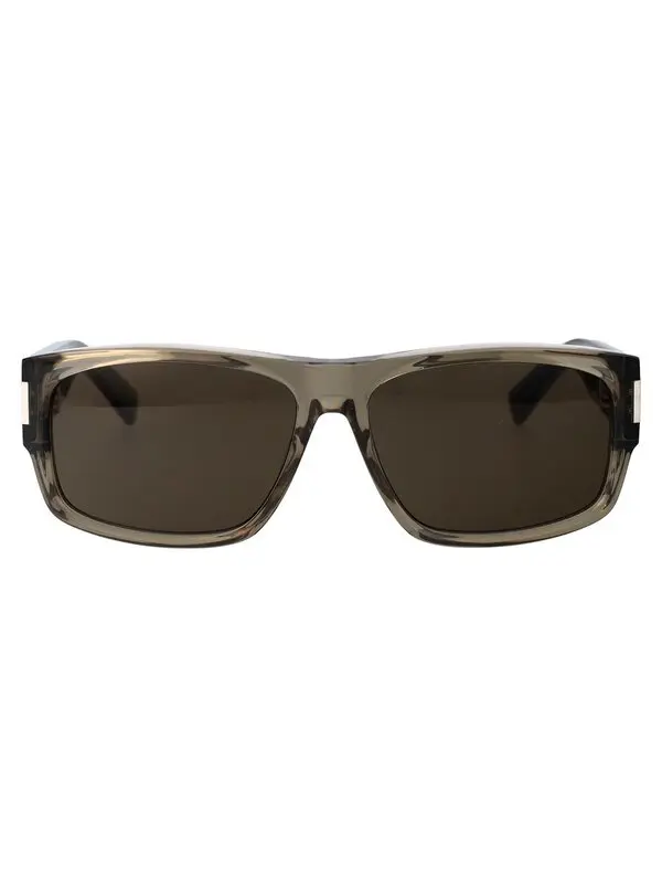 Saint Laurent Rectangle Sunglasses - Brown