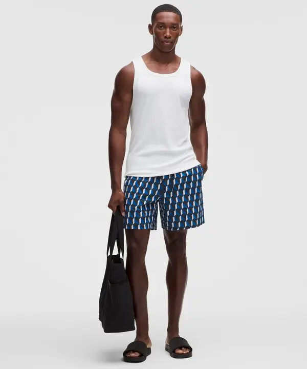Lululemon Swim Short 7 - 3d Geo Mini Blue Multi