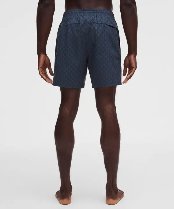 Lululemon Swim Short 7 - Square Diamond Screen Navy Multi