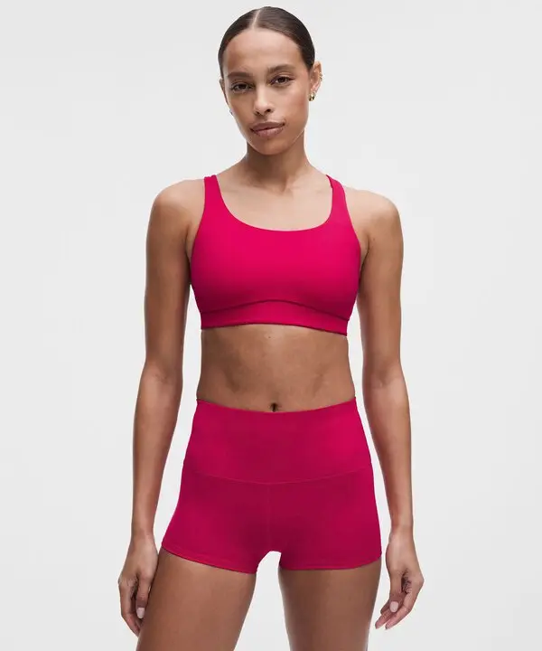 Lululemon Energy Bra Medium Support, B-d Cups - Mulberry Spark