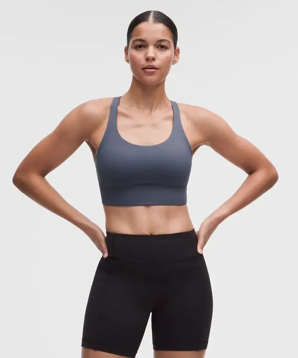 Lululemon Energy Longline Bra Medium Support, B-d Cups - Dusty Diamond