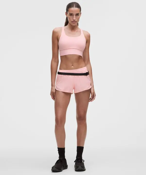 Lululemon Energy Longline Bra Medium Support, B-d Cups - Pink Pearl