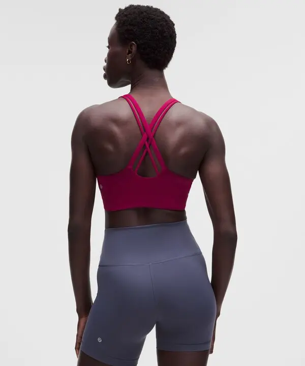 Lululemon Energy Longline Bra Medium Support, B-d Cups - Raspberry Rave