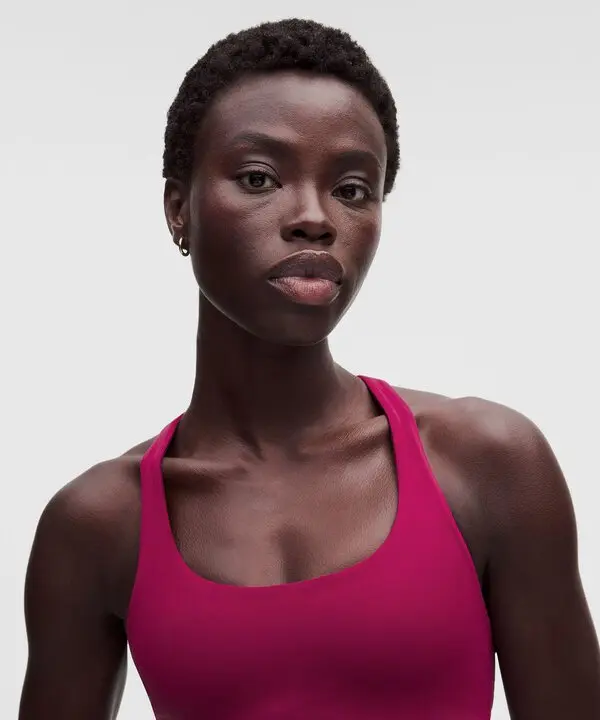Lululemon Energy Longline Bra Medium Support, B-d Cups - Raspberry Rave