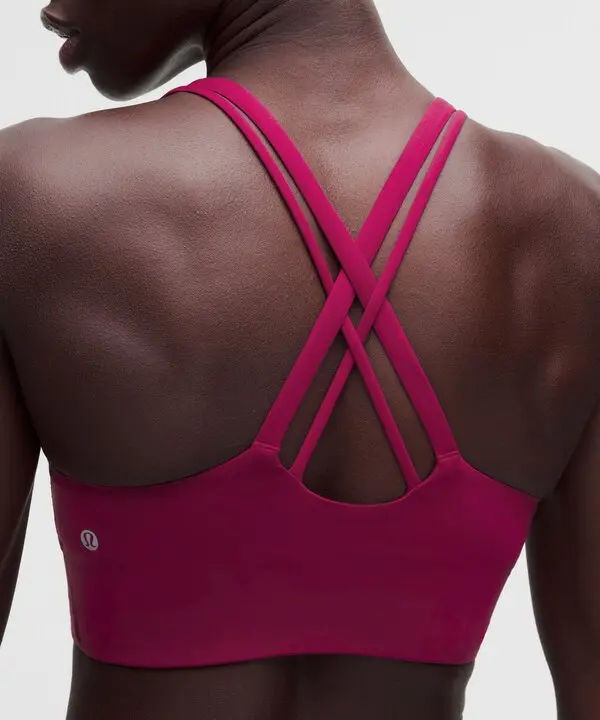 Lululemon Energy Longline Bra Medium Support, B-d Cups - Raspberry Rave