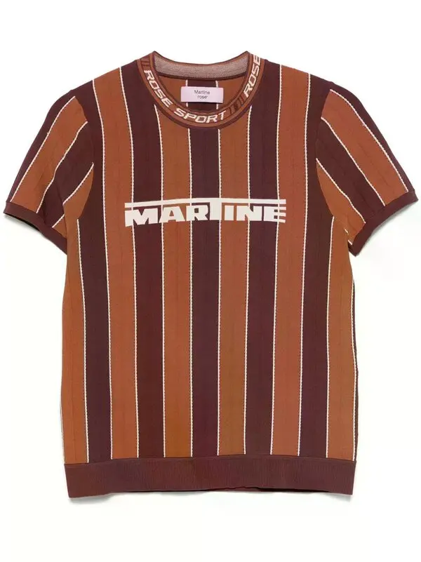 Martine Rose Logo T-shirt - Brown