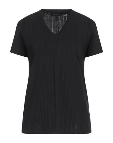 Armani Exchange T-shirt In Polyester And Cotton - Black