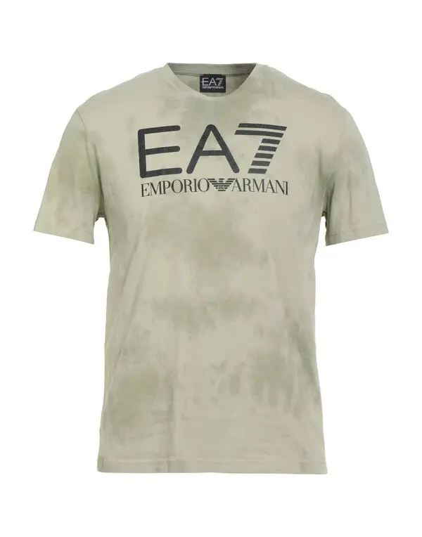 EA7 T-shirt Size Cotton - Sage Green