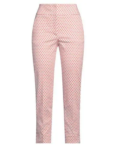 Peserico Coral Cotton Elastane Polka-dot Pants - Red