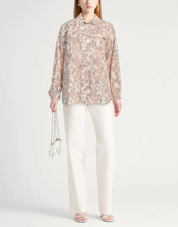 CARACTÈRE Camouflage Print Safari Shirt