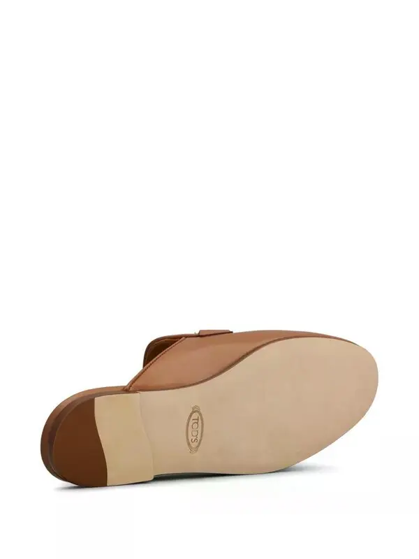 TOD'S Logo-plaque Mules