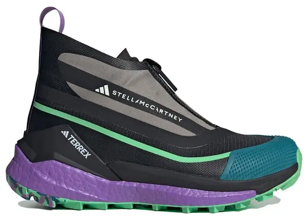 Adidas Free Hiker Stella Mccartney Sneakers - Core Black/semi Flash Green/deep Lilac