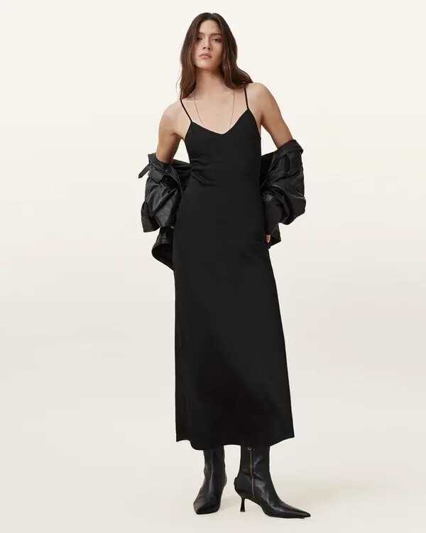 all saints bryony rosalia midi dress ALLSAINTS - Ur fave park 'fit. The Bryony Rosalia Dress. (Image source IG  reemsubkhi) https://bit.ly/443AzBN