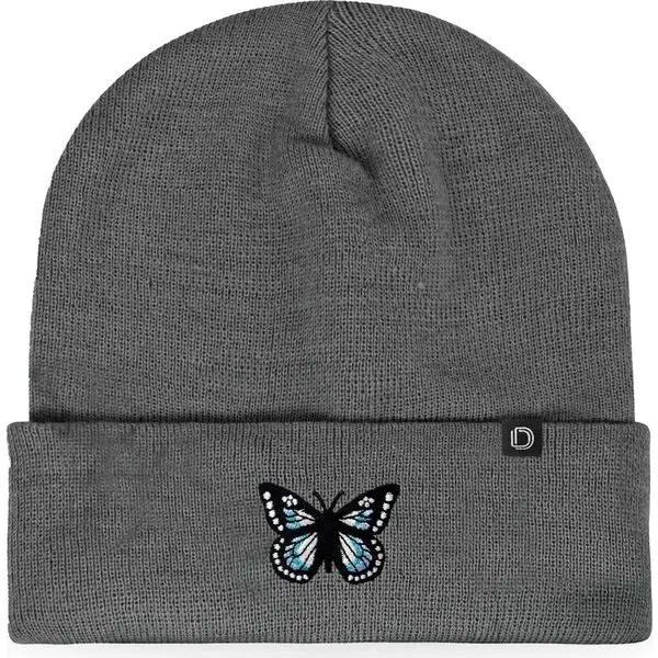 DALIX Butterfly Beanie - Asphalt Gray