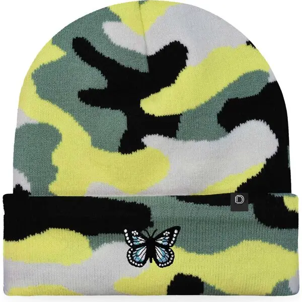 DALIX Butterfly Beanie - Green Camo