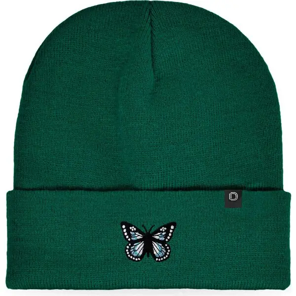 DALIX Butterfly Beanie - Green