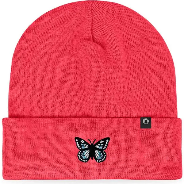 DALIX Butterfly Beanie - Neon Pink