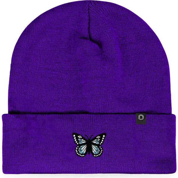DALIX Butterfly Beanie - Purple