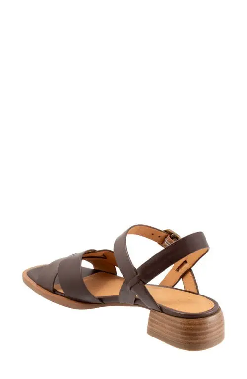 Eos Tega Ankle Strap Sandal - Chestnut