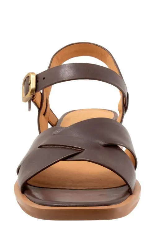 Eos Tega Ankle Strap Sandal - Chestnut