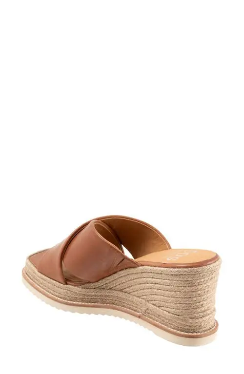 Eos Zelie Platform Wedge Sandals - Brandy