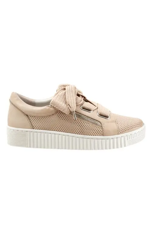 Eos Jovi Perforated Leather Sneaker - Birch