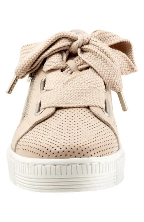Eos Jovi Perforated Leather Sneaker - Birch