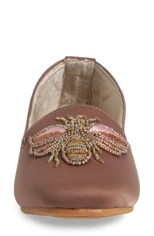 FUCHSIA Beaded Bee Loafer