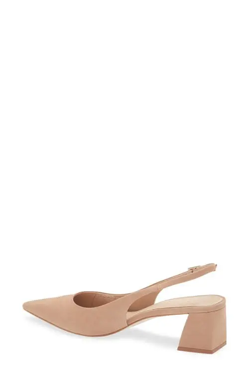Steve Madden Robyn Pointed Toe Slingback Pumps - Tan Nubuck