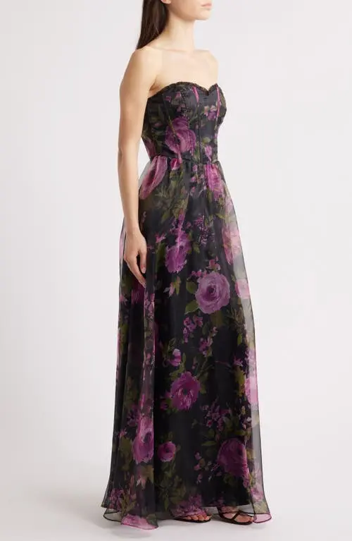 Lulus Hadley Floral Print Gown