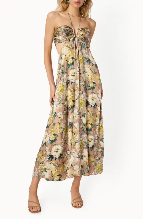 Cami Nyc Calliope Floral Silk Satin Gown - Morning Flourish