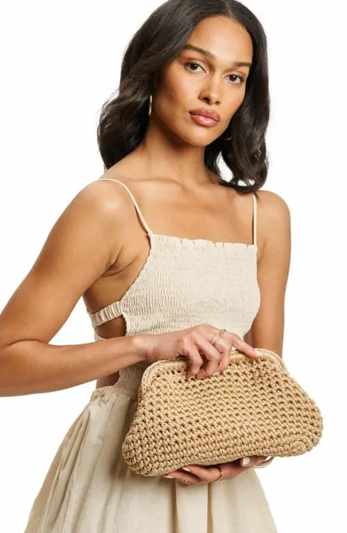 MODA LUXE Anastasia Clutch - Natural