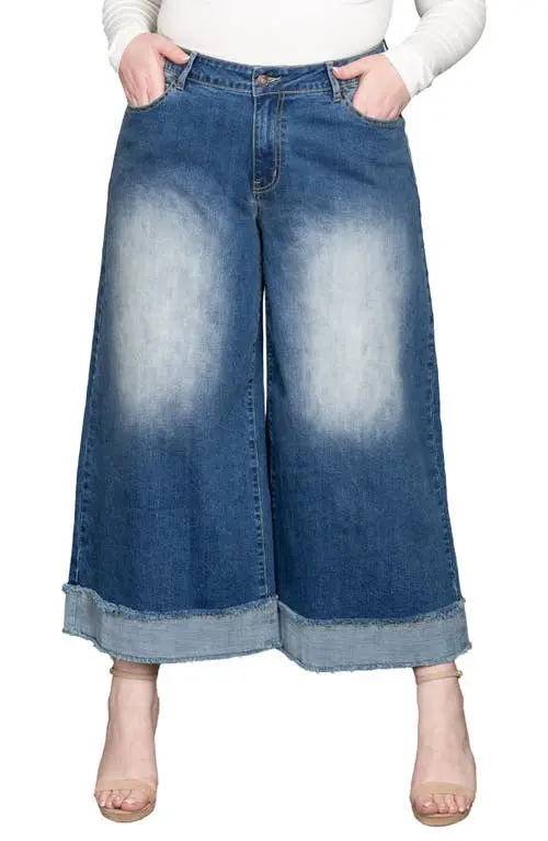 STANDARDS & PRACTICES High-waist Cropped Wide-leg Jeans