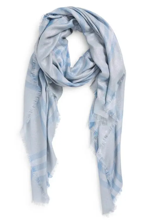Burberry Metallic Wool & Silk Scarf - Drizzle Ip Check