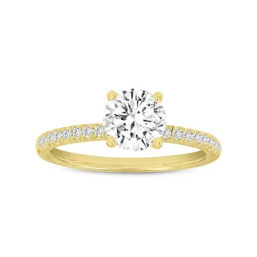 LUVMYJEWELRY 1.2 Ct Lab Grown Diamond Engagement Ring - 14k Yellow Gold