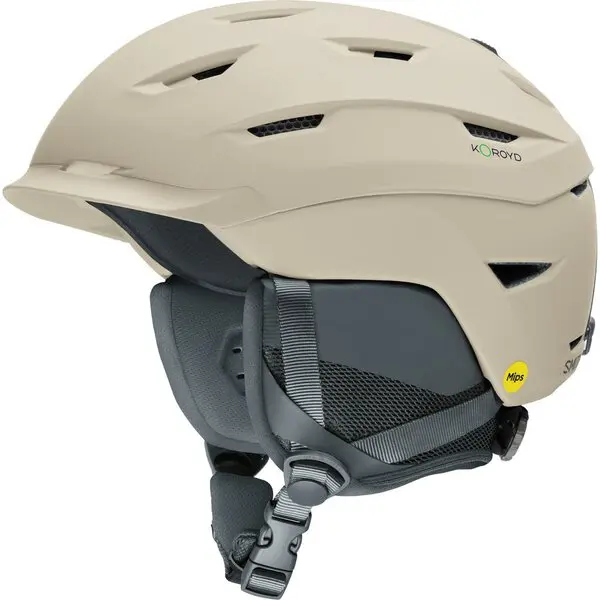 SMITH Level Snow Helmet With Mips Round Contour Fit - Matte Chalk